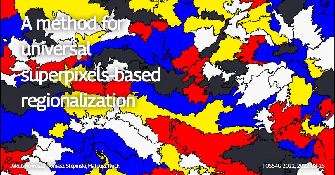 A method for universal superpixels-based regionalization